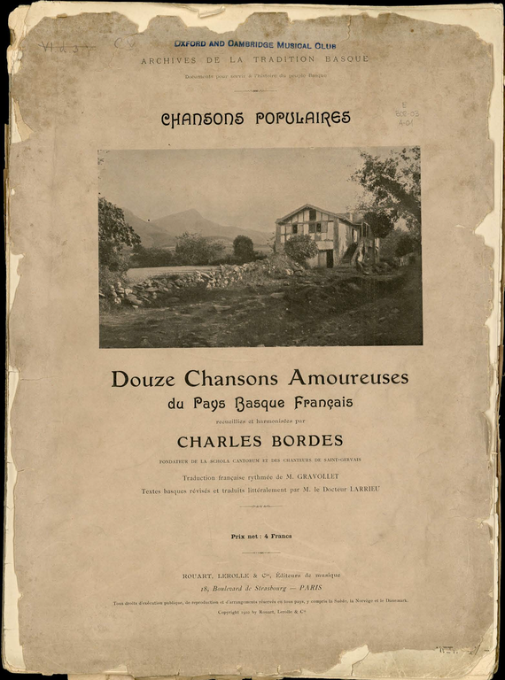 Archives de la tradition basque — Institut culturel basque